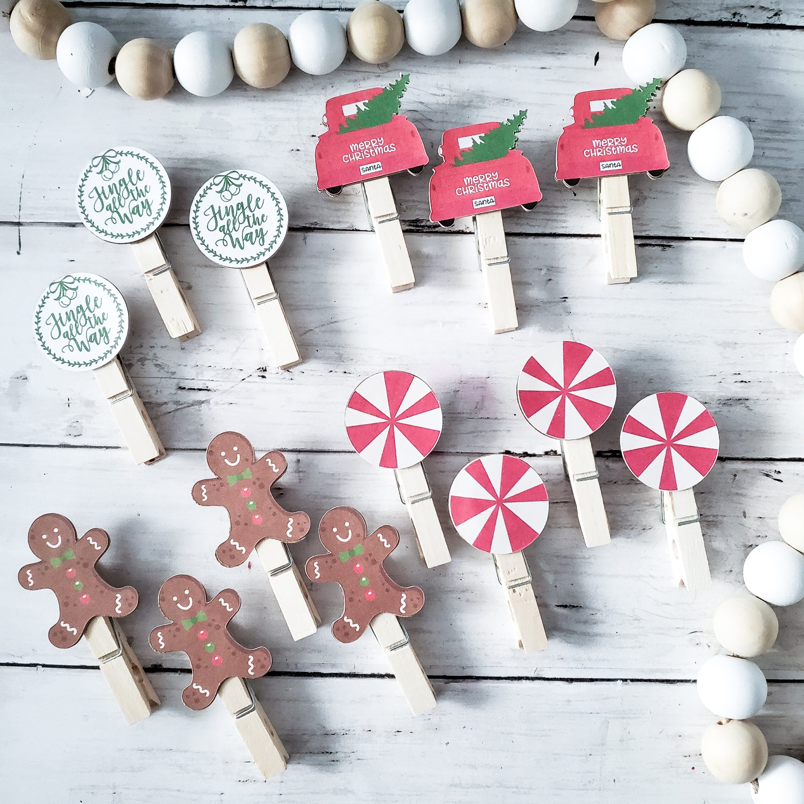 Cricut Print-then-Cut Christmas Clips - Craft & Create Club by Simple ...