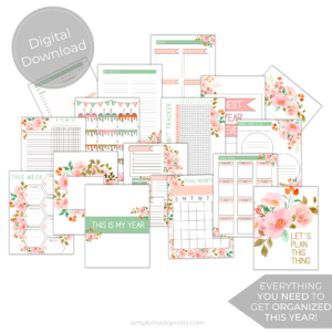 Printable Spotlight: The Floral Day Planner - Craft & Create Club by ...