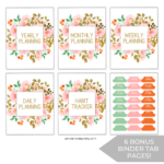 Printable Spotlight: The Floral Day Planner - Craft & Create Club by ...